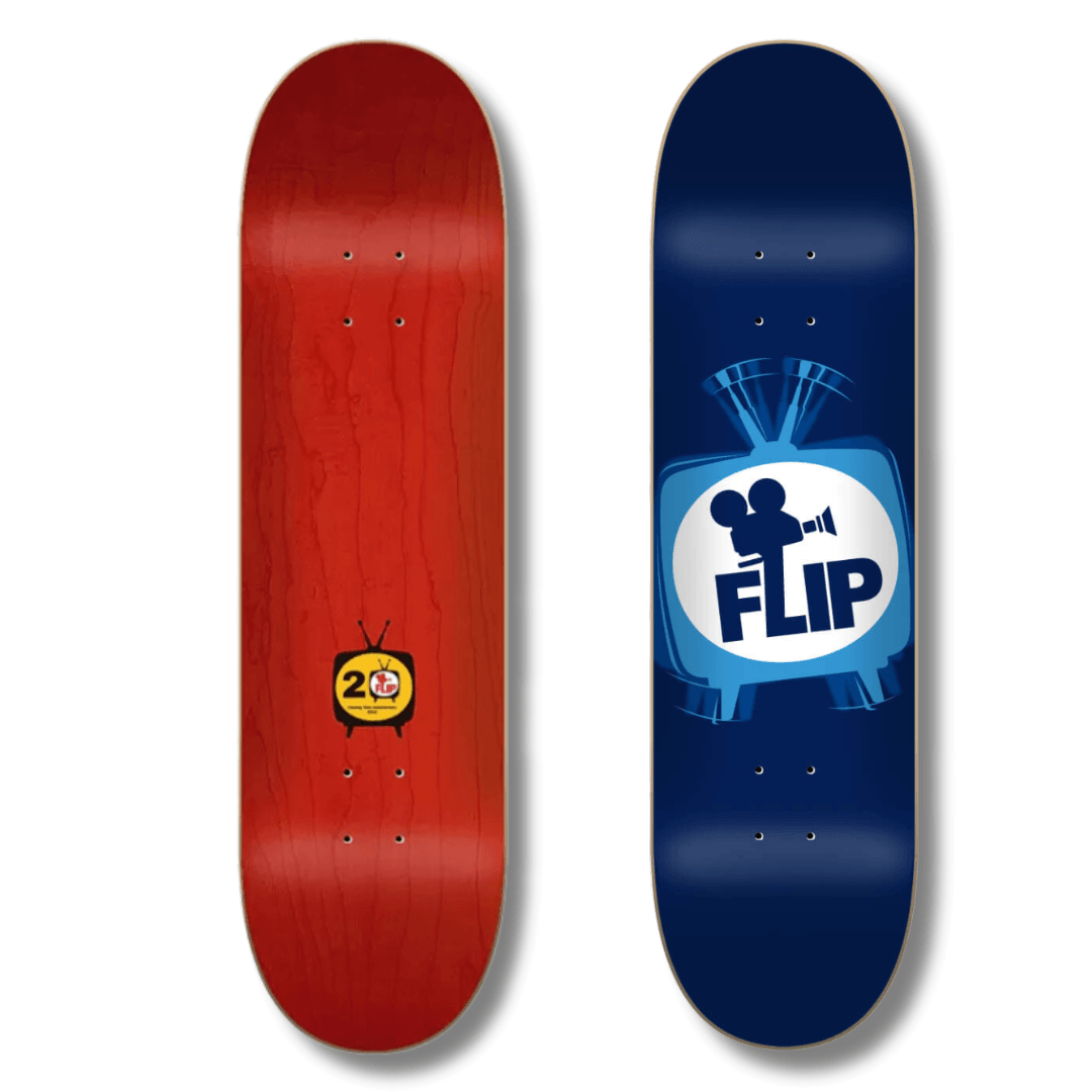Shape FLIP Skateboards TEAM TV LOGO Sorry Blue – Dreamin Shop BR